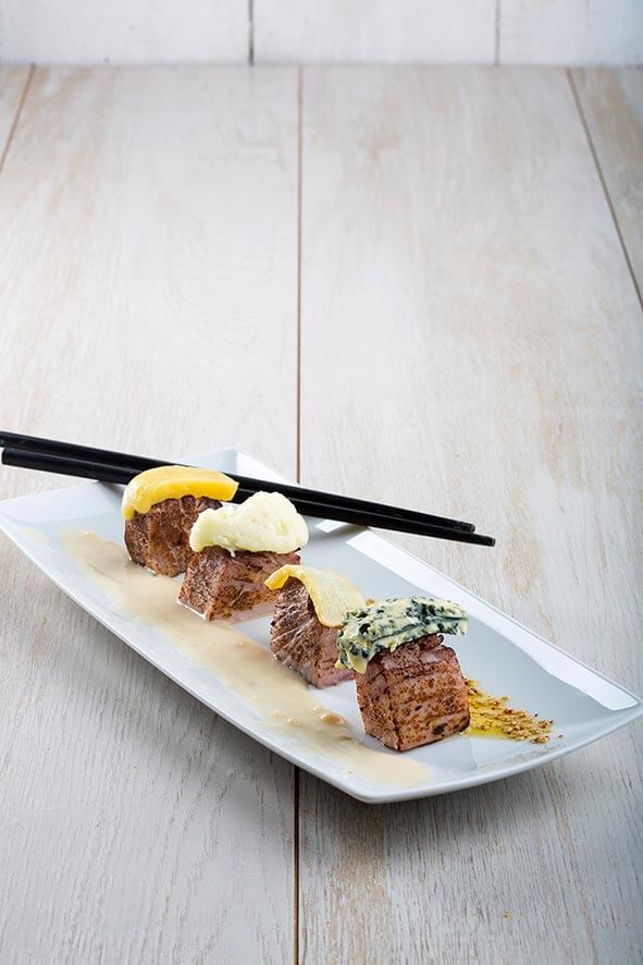 Tuna cubes with 4 cheeses | Gallo